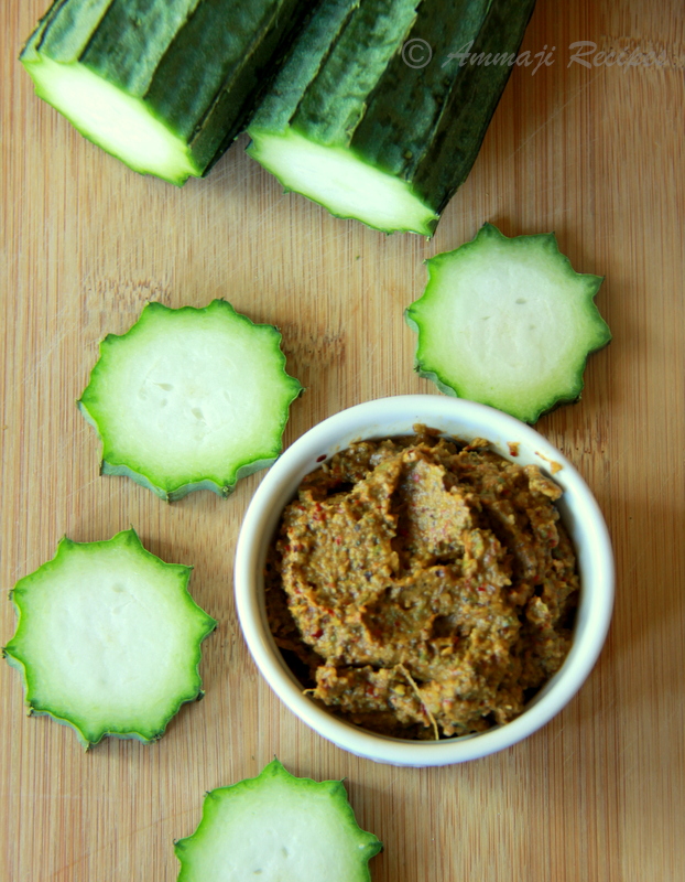 Beerakaya Pachadi | Peechinga Thogayal | Ridge Gourd Chutney | Indian ...