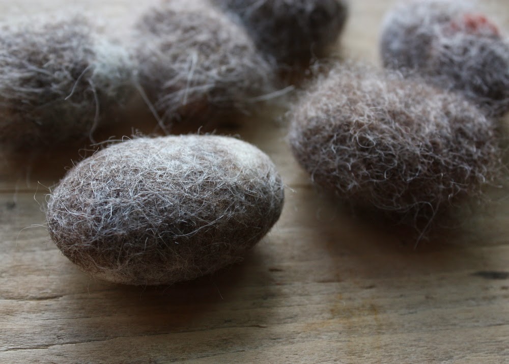 lil fish studios: how to make a solid wool felted stone