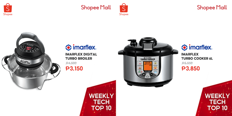 Get a smart appliance for as low as PHP 3,150 in Shopee's Weekly Tech ...