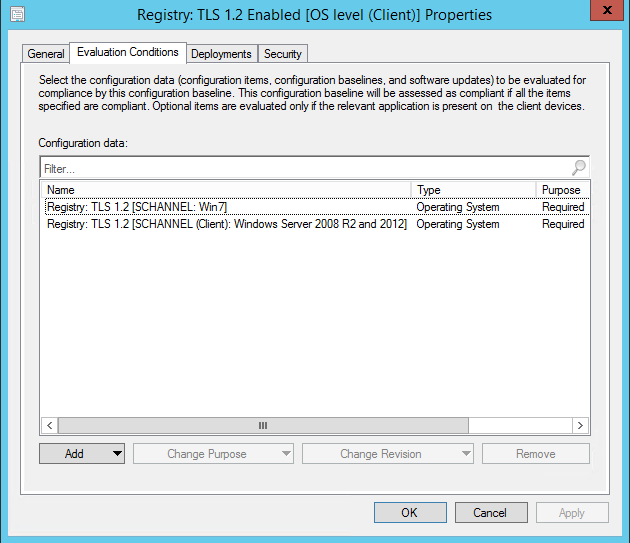 Kevinisms: Enforce TLS 1.2 via ConfigMgr Compliance Setting
