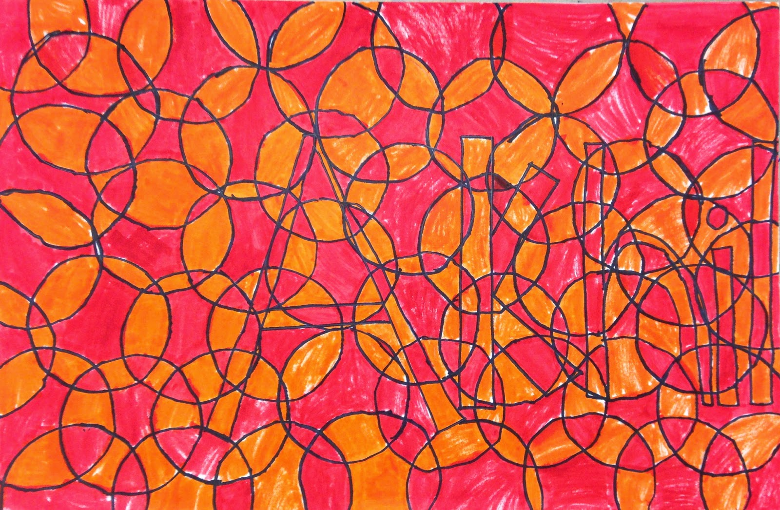 Art Room Blog: 3rd Grade-Geometrically Hidden Name...