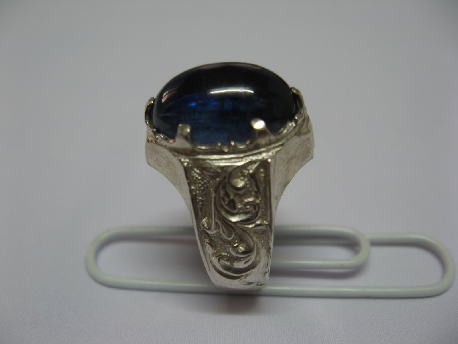 BATU PERMATA SYURGA: Cincin Batu Permata Nilam Biru ( SOLD ) Kod CN03