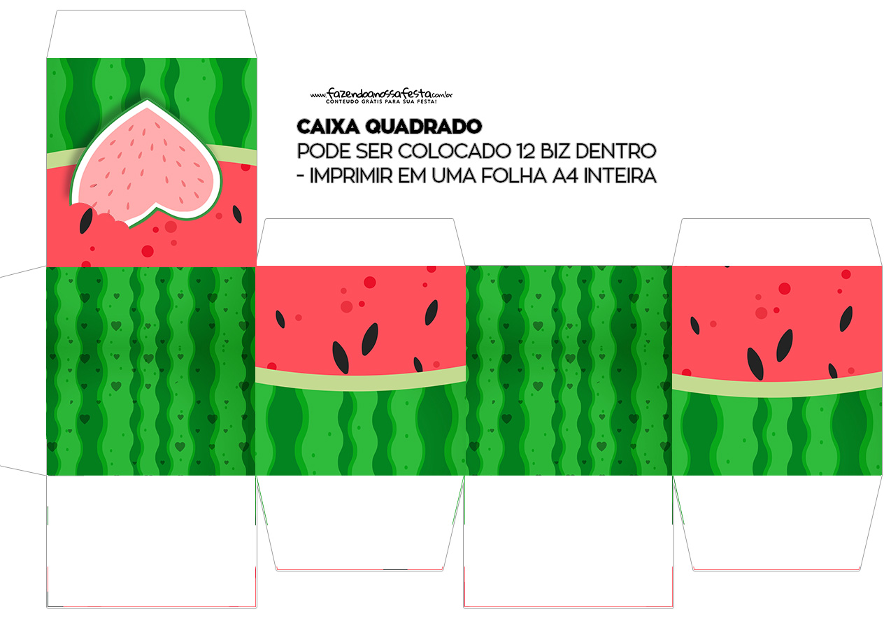Watermelon Heart: Free Printable Boxes | Oh My Fiesta For Ladies!