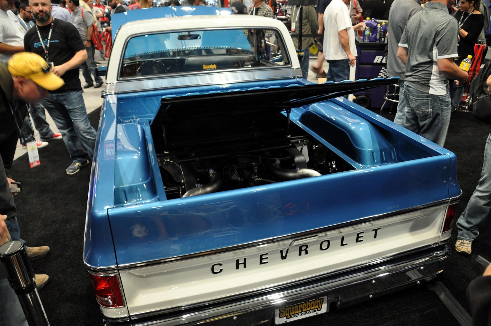 Just A Car Guy: In the Royal Purple booth, this C10 is getting an ...