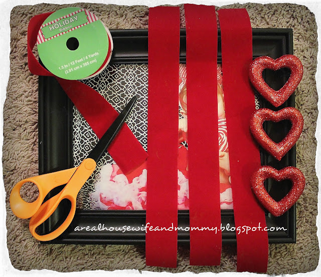 Dollar Store Decor-Valentine's Day Frames | A "REAL" Housewife and Mommy