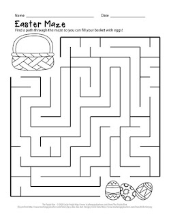 The Puzzle Den: Free Easter Mazes