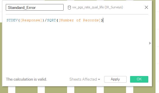 The Analytics World: Displaying Standard Error with Average in Tableau