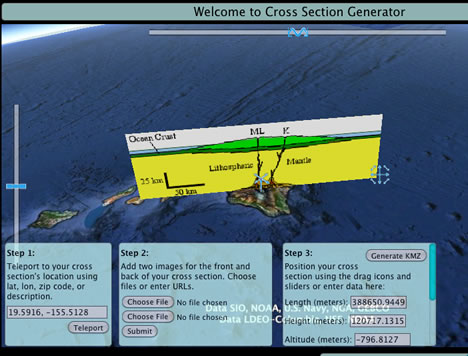 Google Earth Design: Cross Section Generator for Google Earth
