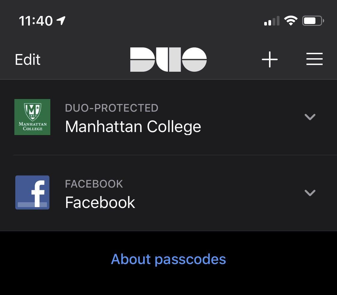 Manhattan College ITS Blog: DUO Users: You can now use DUO MFA with ...