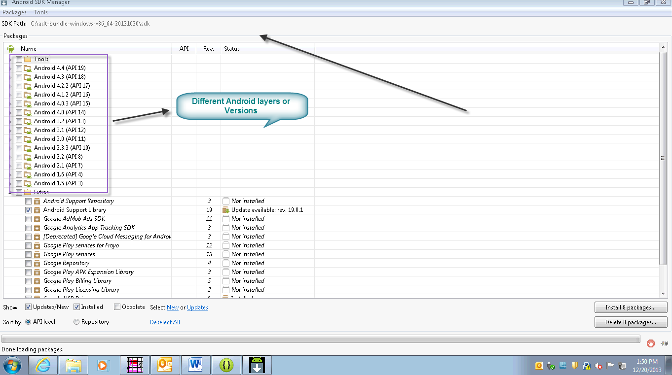 Environment setup for android mobile testing through Emulators in Windows 7