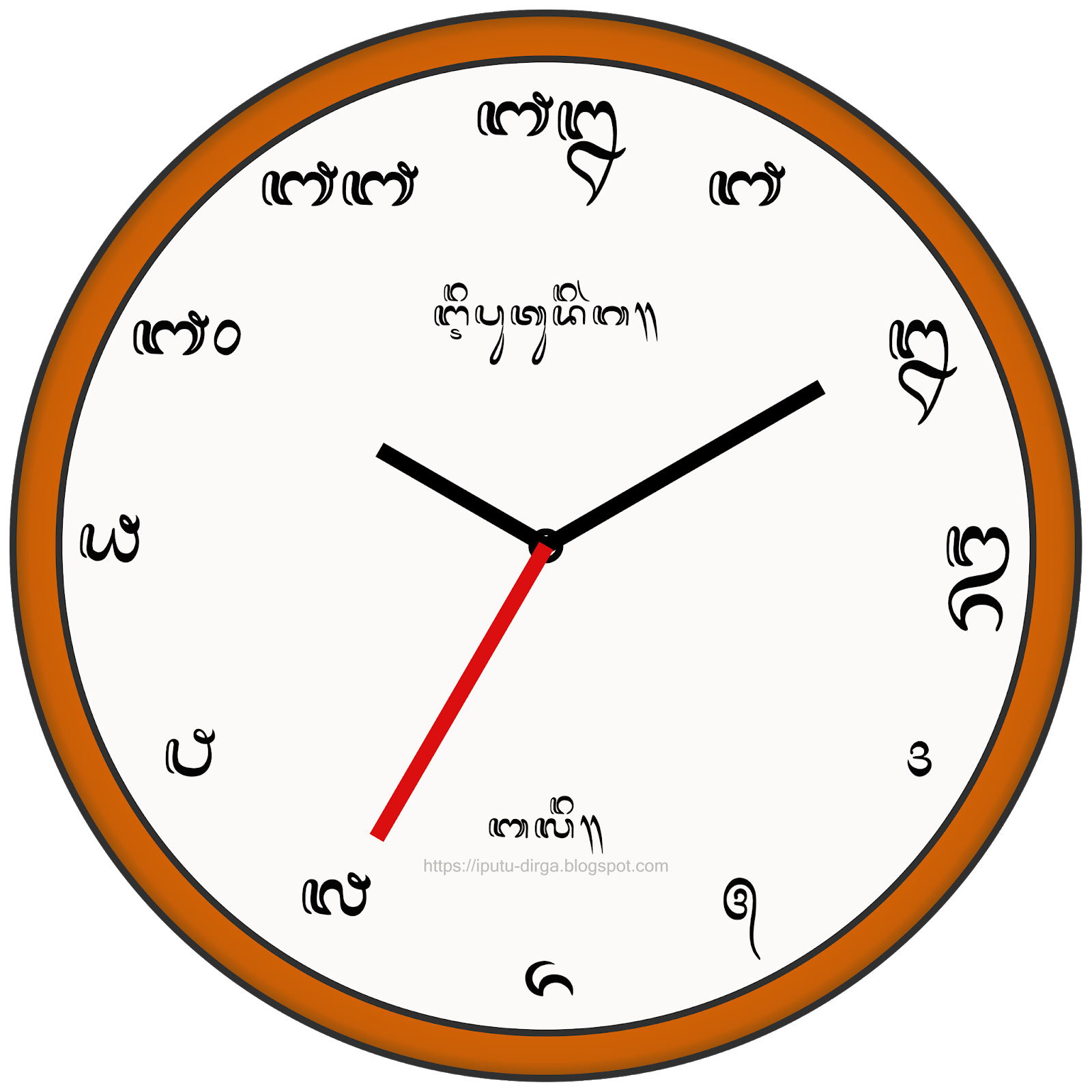 Media Belajar Aksara Bali : Jam Angka Aksara Bali - Belajar Bahasa ...