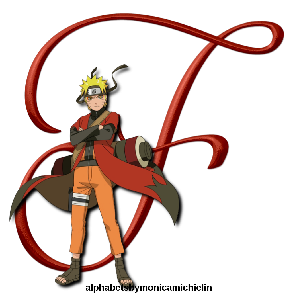 M. Michielin Alphabets: NARUTO CARTOON ALPHABET PNG, #naruto
