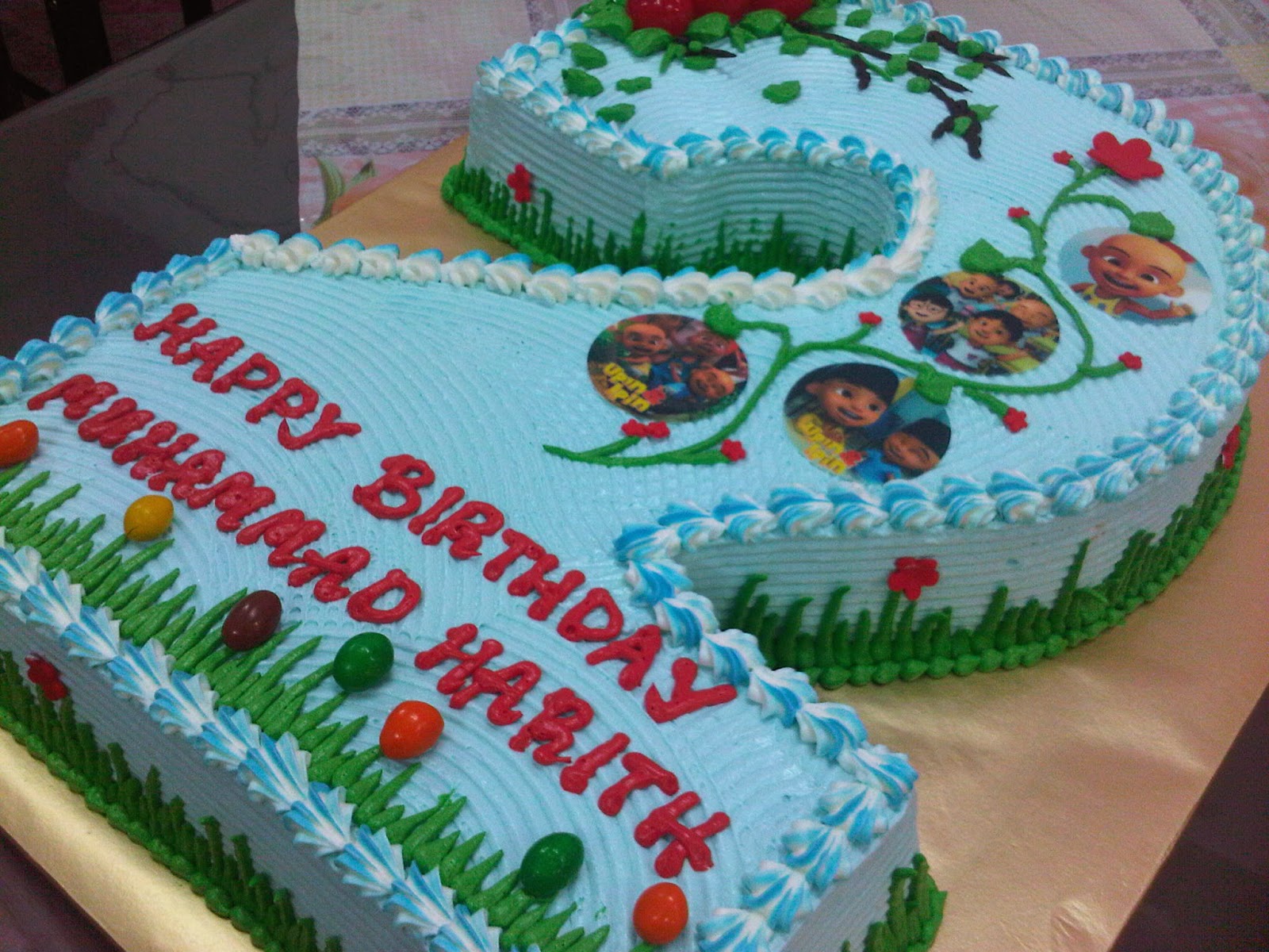 D ANJUNG CAKE HOUSE: M. HARITH KEK BENTUK NOMBOR 2 (NUMBER TWO CAKE DESIGN)