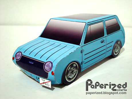 Custom Nissan Pao Papercraft | Paperized Crafts