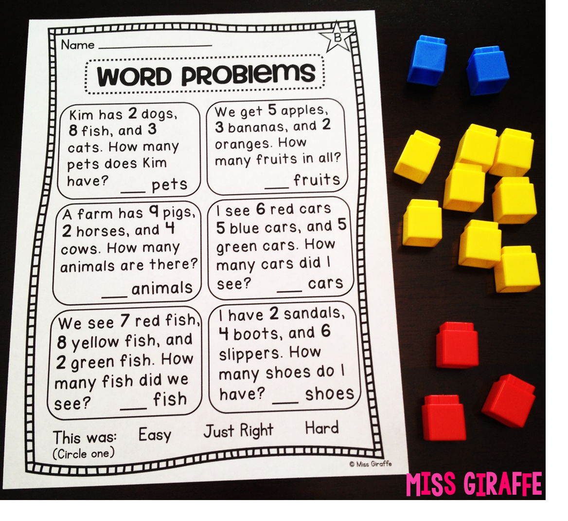 Miss Giraffe's Class: Adding 3 Numbers