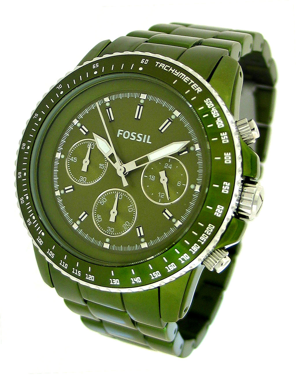 My loss is your gain!: Fossil Stella Chronograph Green Aluminium Ladies ...