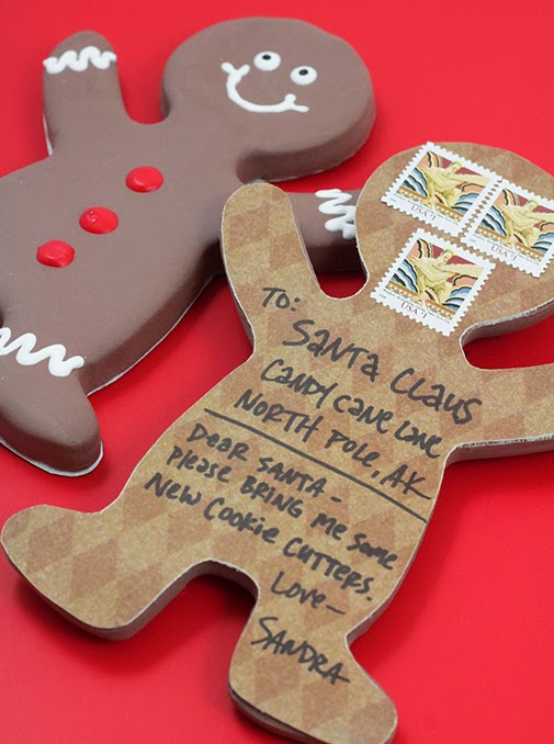 Project Denneler: Gingerbread Man Postcard