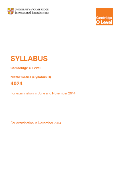 Muhammad Ali Khan OFFICIAL COMPLETE SYLLABUS OF O LEVEL MATHS muhammad-ali-khan-official-complete-syllabus-of-o-level-maths