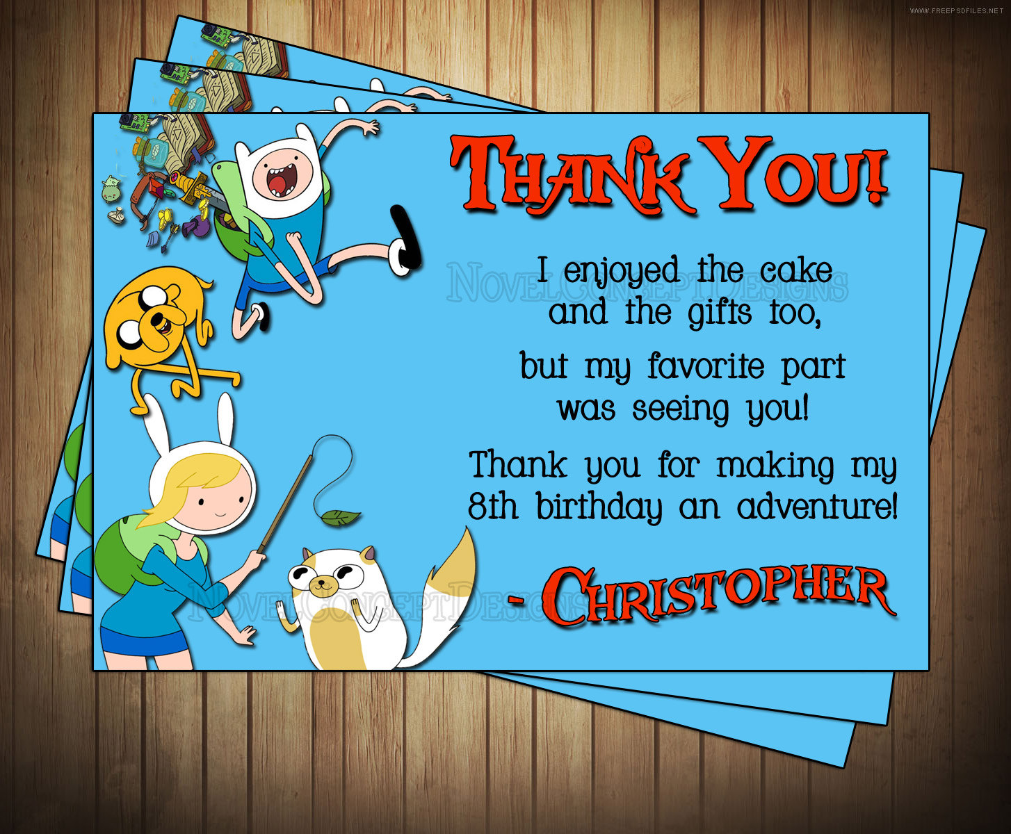 Novel Concept Designs: Adventure Time Invitations