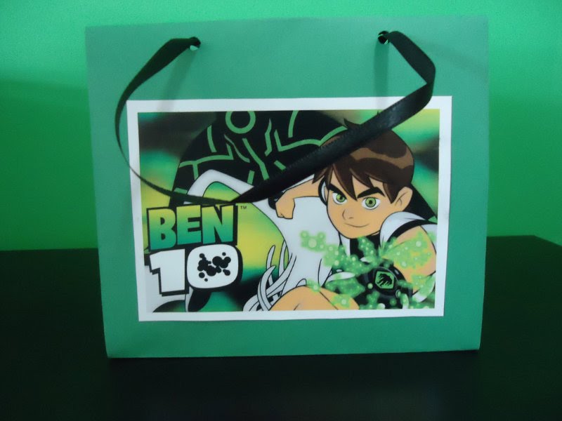 SACOLINHAS PERSONALIZADAS: SACOLINHA BEN10