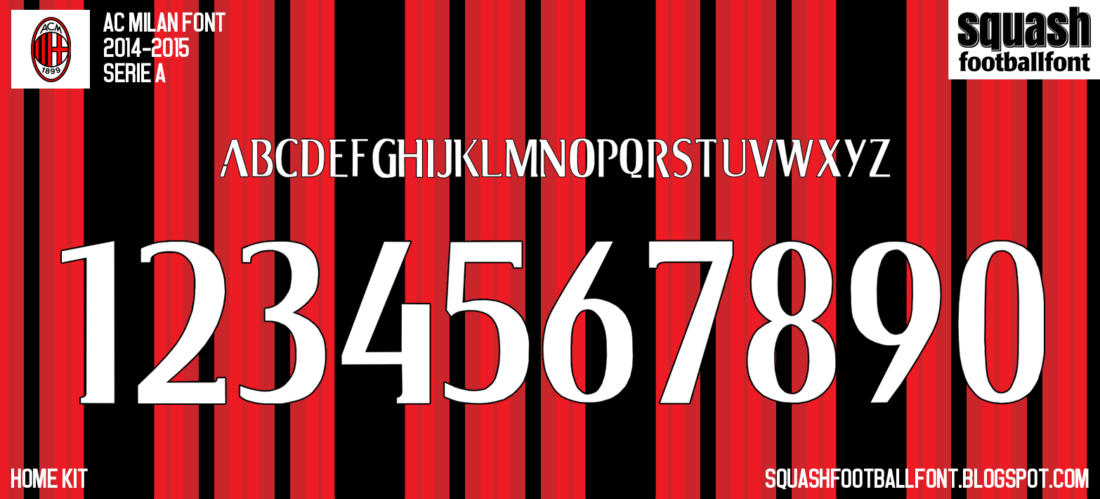 SFF: AC Milan 2014-2015 Font