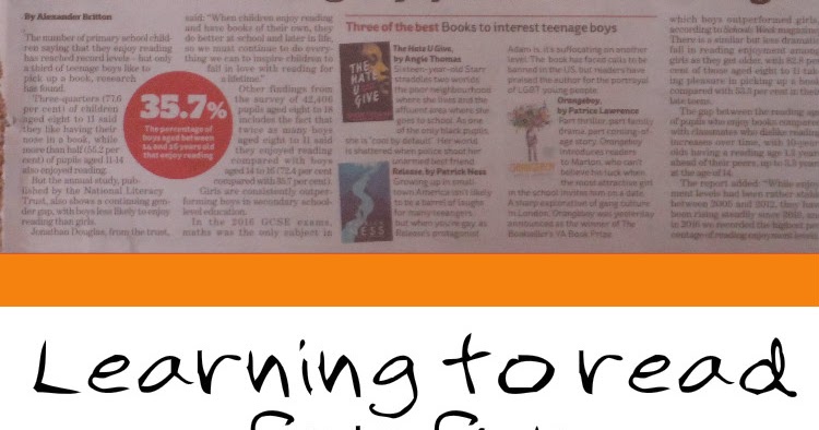 Learning to read for fun