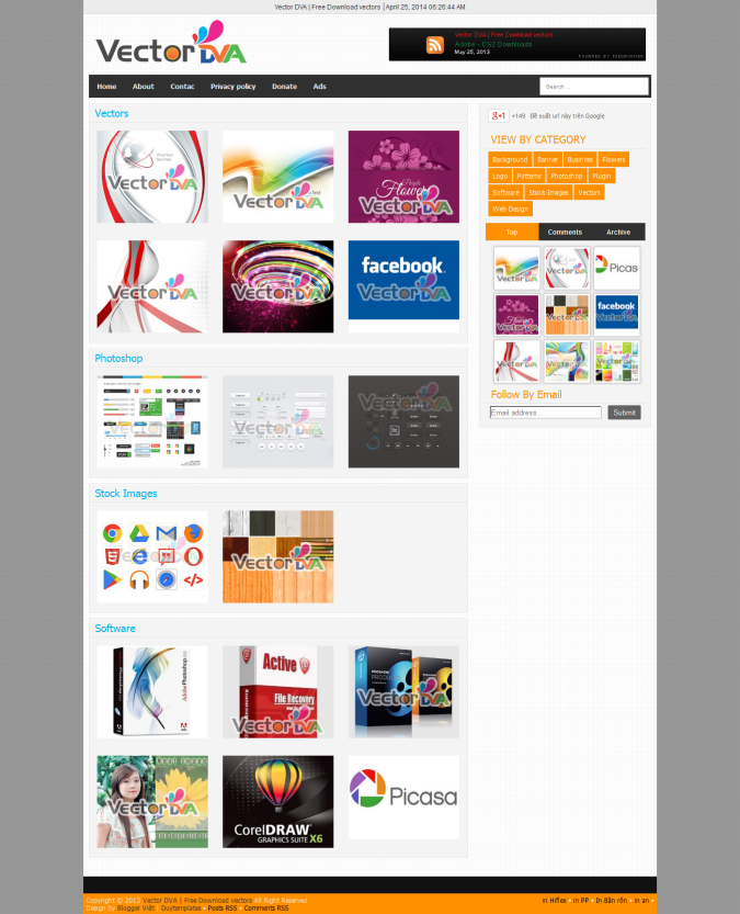 Vector Responsive Blogger Template | Free Blogger Templates