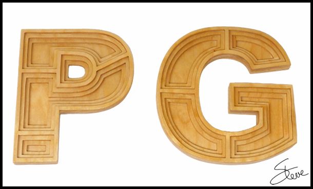 Scrollsaw Workshop: Layered Alphabet and Numbers Scroll Saw Pattern.