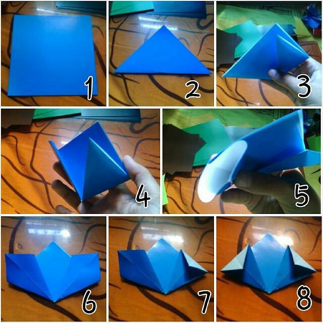 GGproduction: DIY BUNGA KERTAS LIPAT - TUTORIAL CARA MEMBUAT BUNGA ORIGAMI