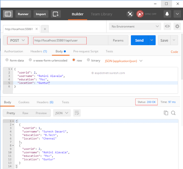 Core Mvc Web Api Tutorial With Examples Aspnetcnetvbnet 7221
