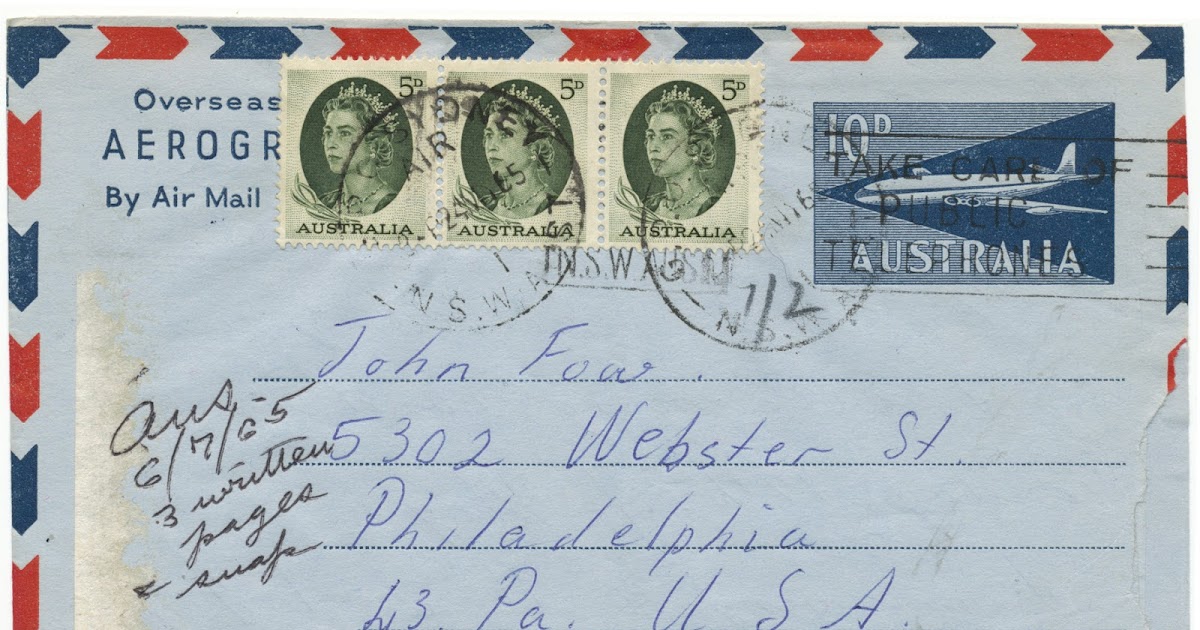Aerogrammes & Airletters - Philatelic Archeology: Australia: Aerogramme ...