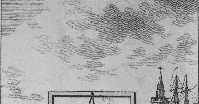 British Tars, 1740-1790: Hanging at Execution Dock, late 18th century