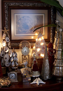 Taditional Tropical Home: Christmas cone trees