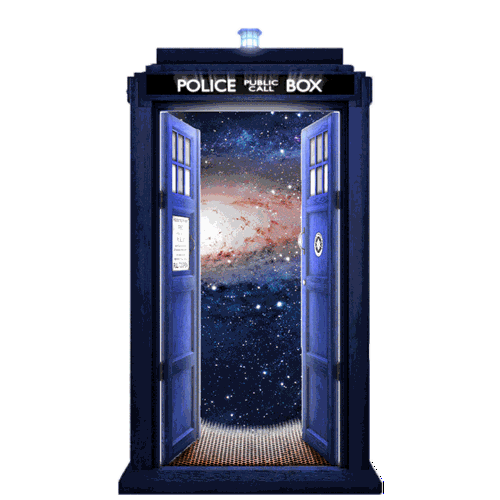 Transparent Tardis Gif