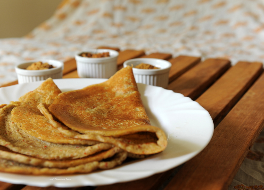 Flavours and Tastes: Kambu Adai - Pearl Millet Adai