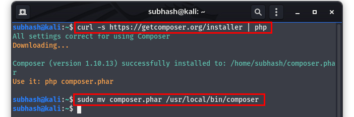 Install Latest Version Of Composer & Laravel In Linux Using Terminal