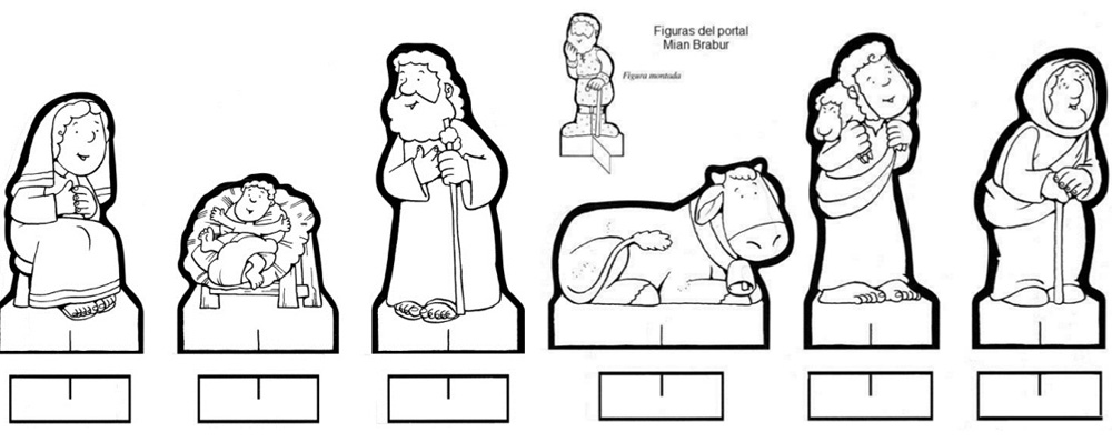 6 Belenes de papel imprimibles para hacer en familia