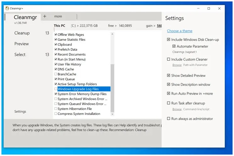Cleanmgr +: Βοηθητικό πρόγραμμα καθαρισμού για τα windows - Τα καλύτερα ...