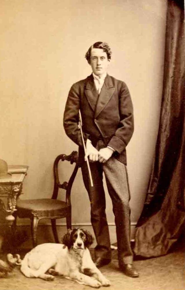 40 Lovely Photos of Victorian Gentlemen With Their Dogs From the 19th ...