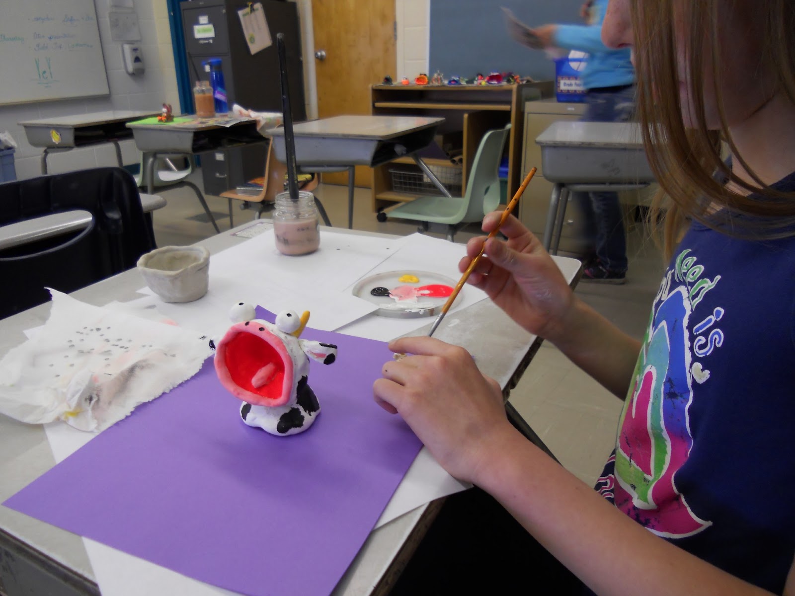 Mrs. Garber's Gallery: More Clay Creations by the Grade Four Class