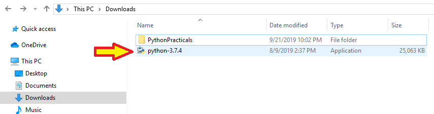 Python Practicals: Installation