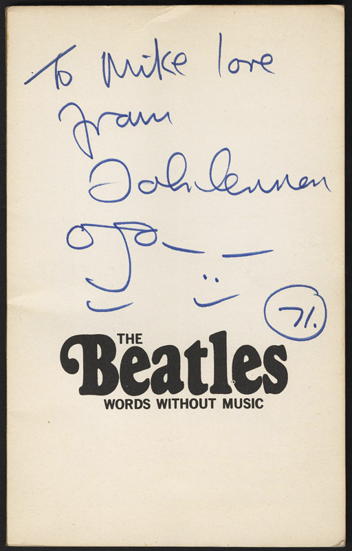 Meet the Beatles for Real: Beautiful John autograph