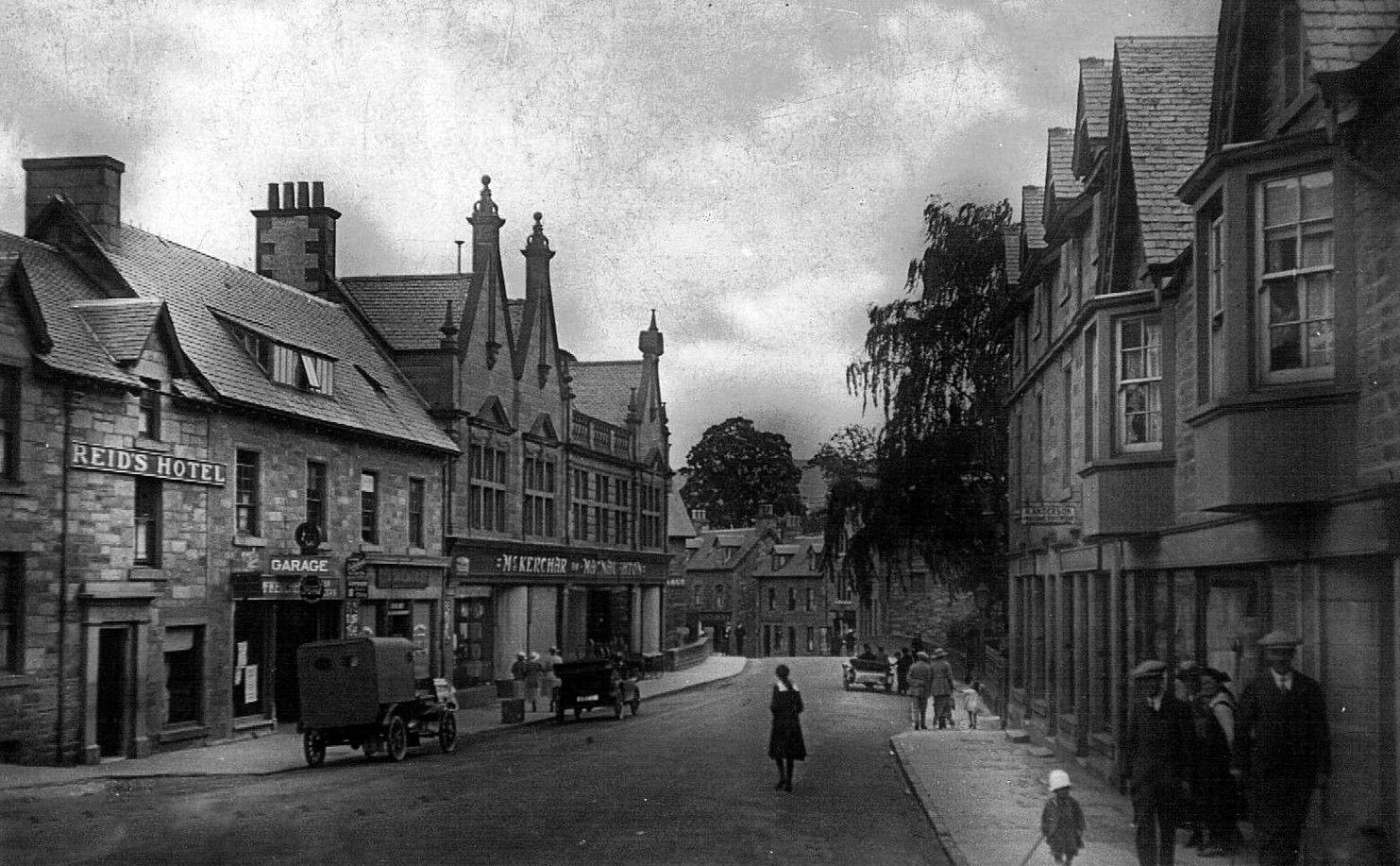 Tour Scotland: Old Photographs Bank Street Aberfeldy Perthshire Scotland
