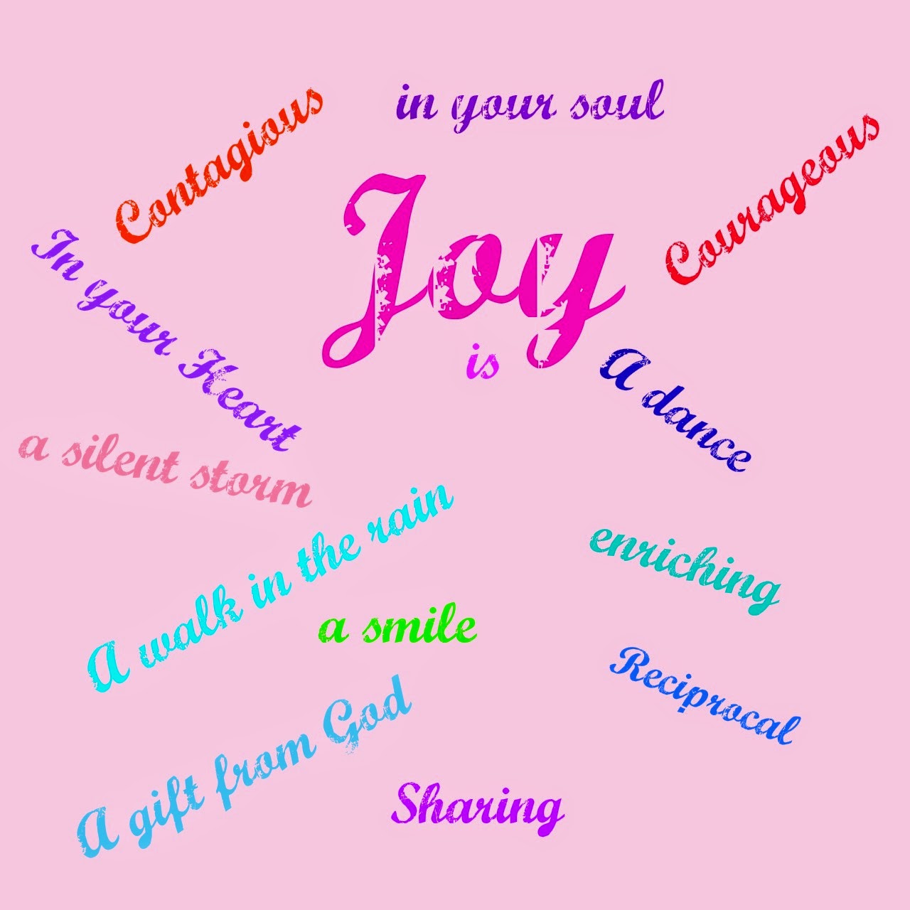 For the love of : Thoughts on Joy