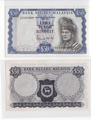 Randhawa's Bank Notes And Collectibles: Malaysia RM 50 - 1st Series ...