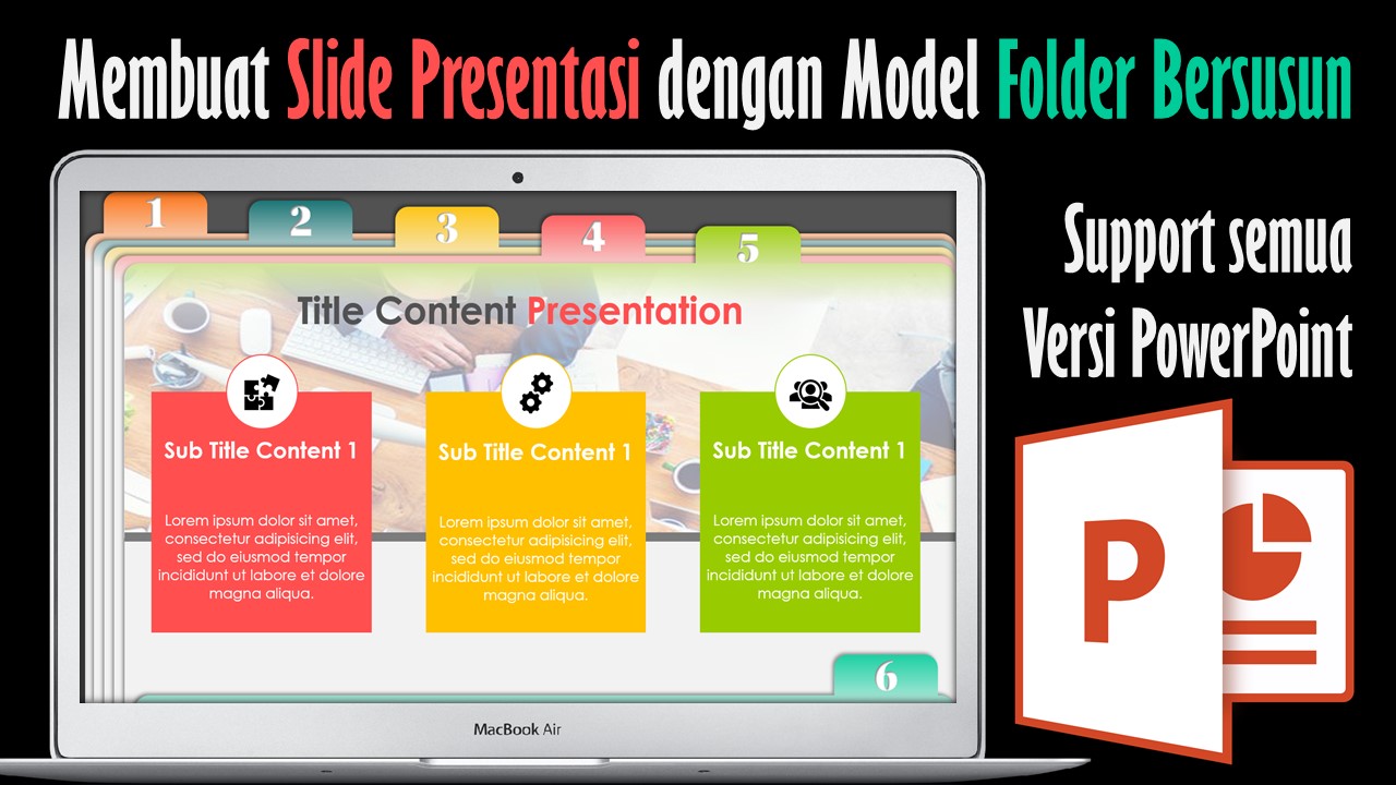 Membuat Slide Presentasi PowerPoint dengan Model Folder Bersusun ...
