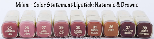 Valentine Kisses: Milani Color Statement Lipstick for Naturals & Browns ...
