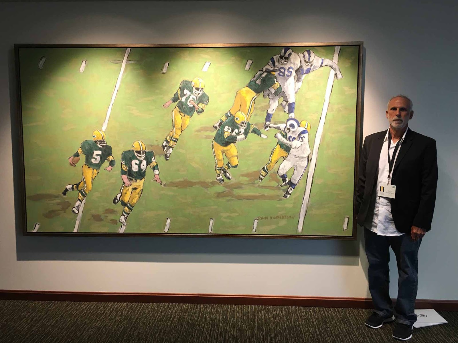 Football Art NFL Green Bay Packers Painting