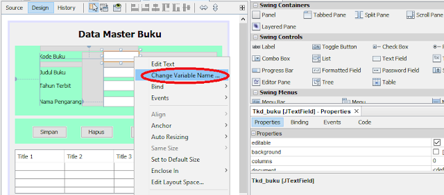 Koneksi Database Mysql dan CRUD Java NetBeans : Menampilkan Tabel Pada Form