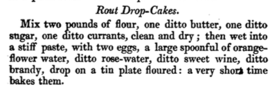 A Taste of History with Joyce White: Maria Rundell's Rout Drop-Cakes ...